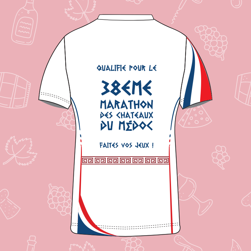 OUTLET - Le t-shirt technique homme 🇫🇷, Marathon des Châteaux du Médoc ...